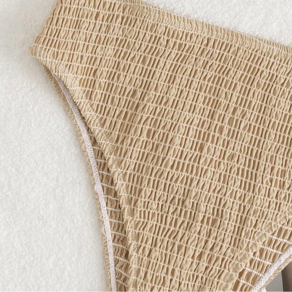 Jennifer's Chic Boutique | Swim | Neutral Minimalist High Waist Khaki ...